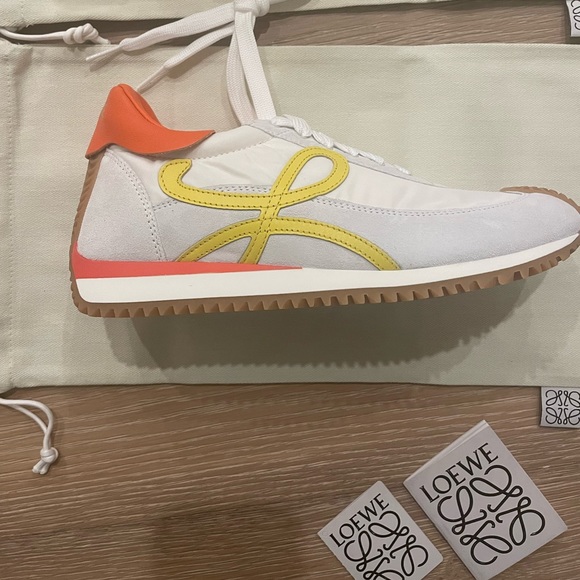 Loewe | Shoes | Loewe Flow Runner Sneakers Nylon Suede Logo Anagram ...